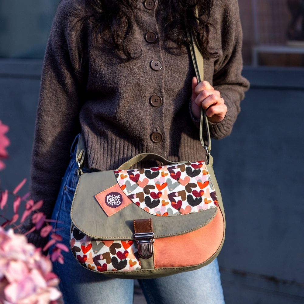 Petit sac bandoulière Minus JOLIS COEURS – La Bobine à Pois